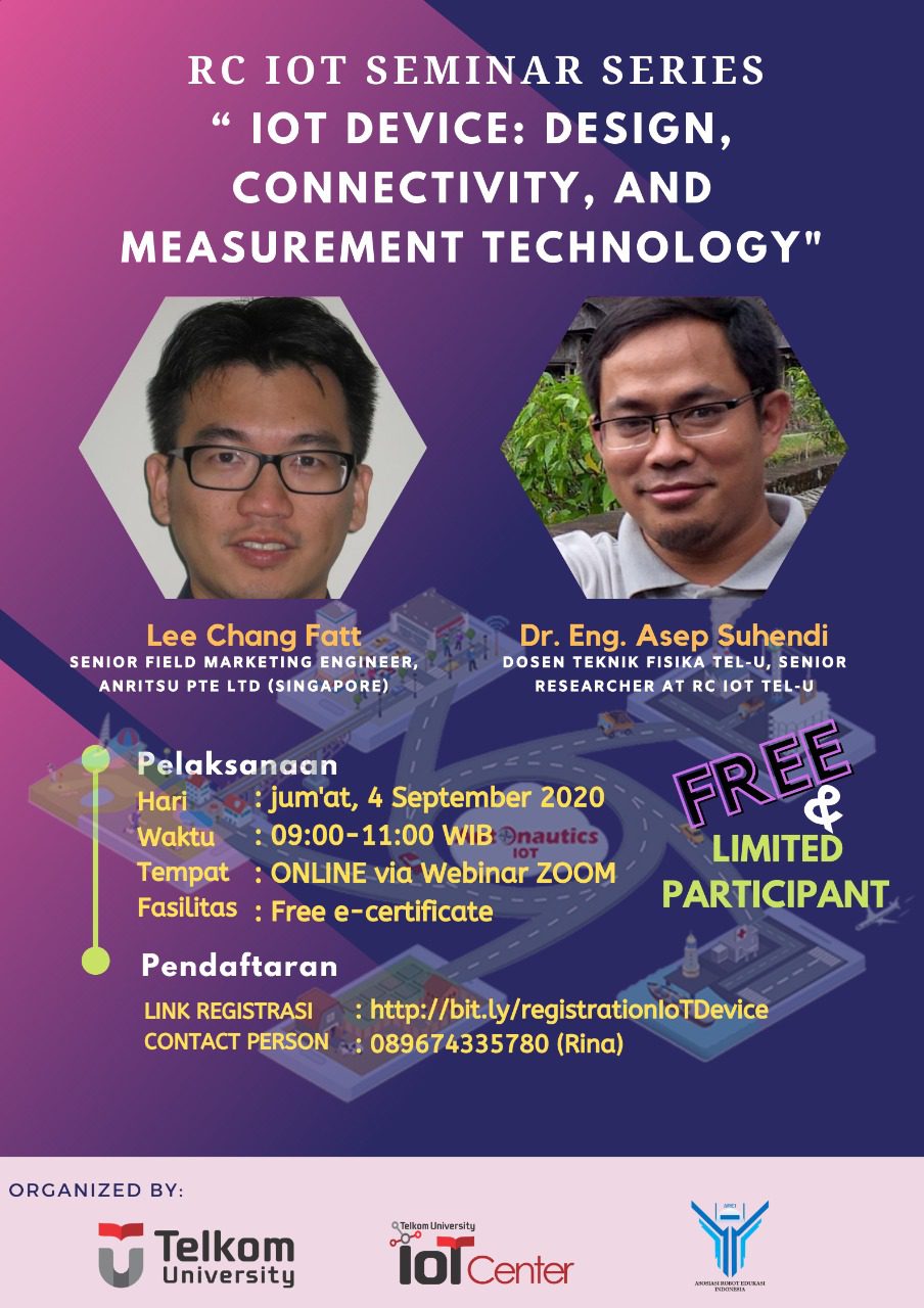RC IoT Seminar Series “IoT Device: Design, Connectivity, Management, And Measurement Technology ...